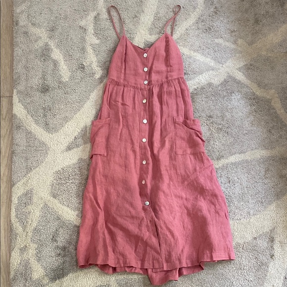 Zara | Dresses | Zara Rose Linen Garment | Poshmark